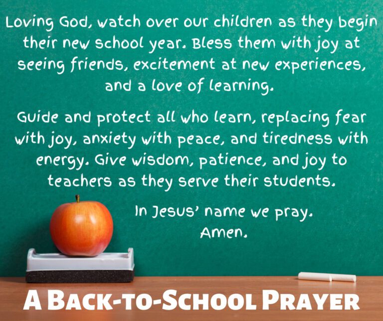 A Prayer for Back to School - Pastor Daniel Flucke